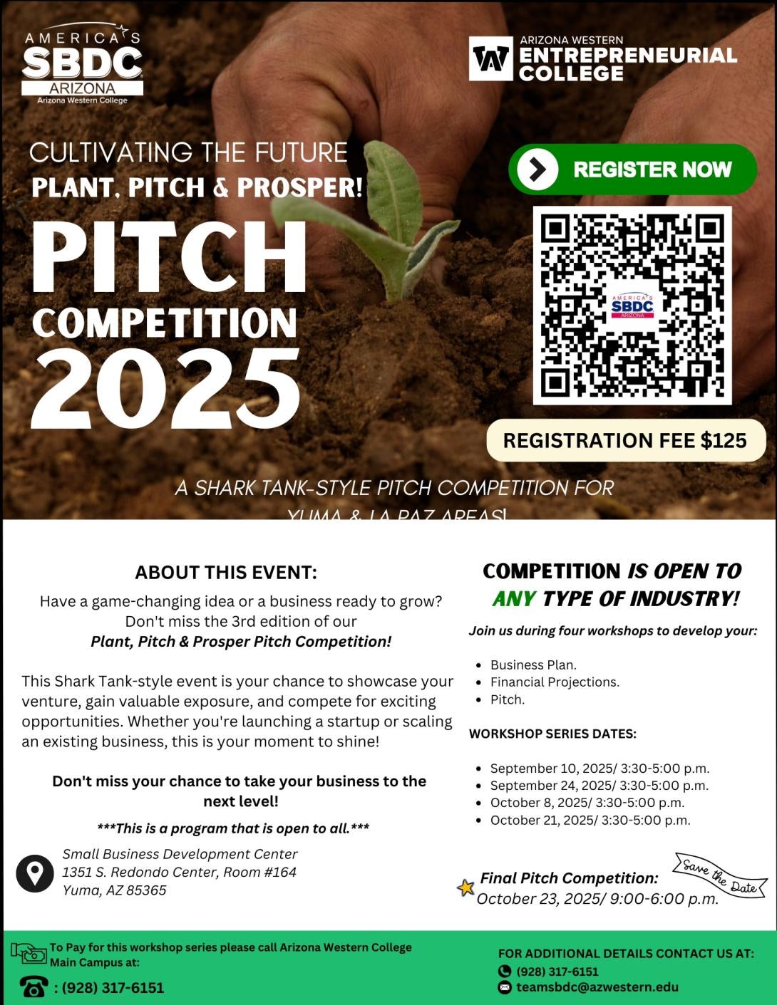 Cultivating the Future: Workshop #2 2025 Pitch Competition | Arizona ...