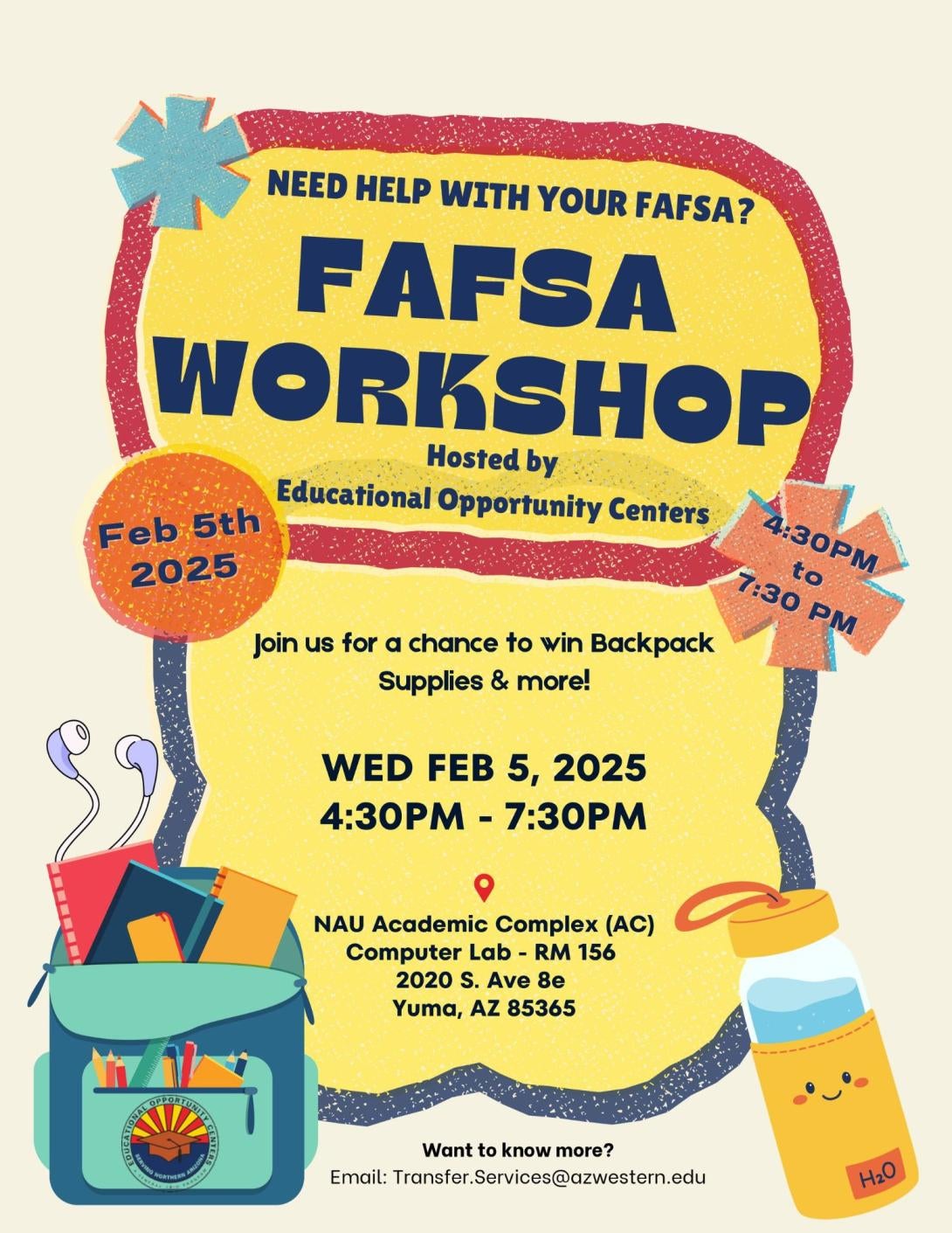 FAFSA Workshop for AWC, NAU, ASU, UAZ | Arizona Western College