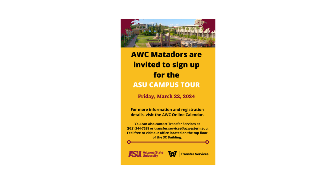 Arizona State University Campus Tour Field Trip | Arizona Western College