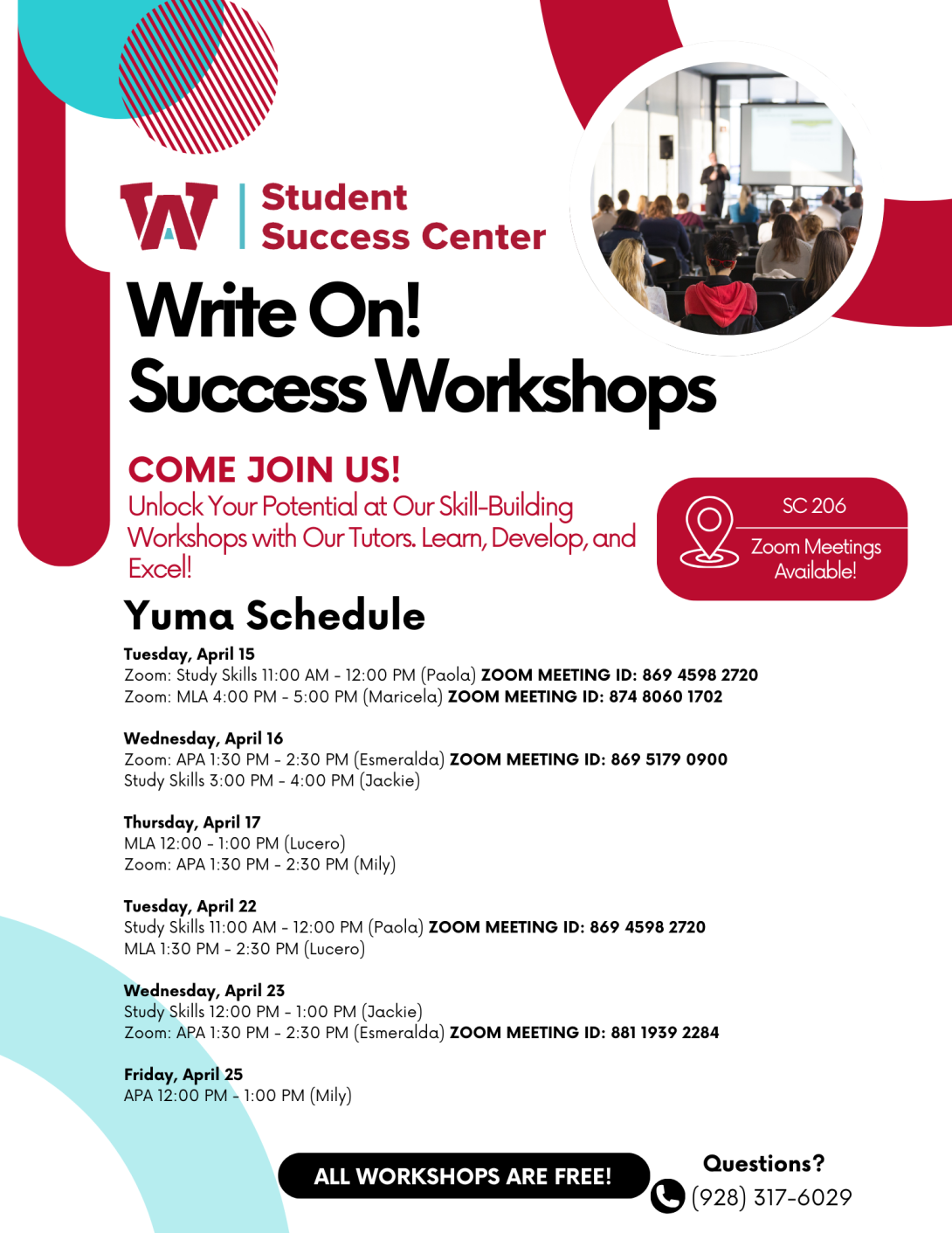 Write On! Success Workshops - Yuma | Arizona Western College