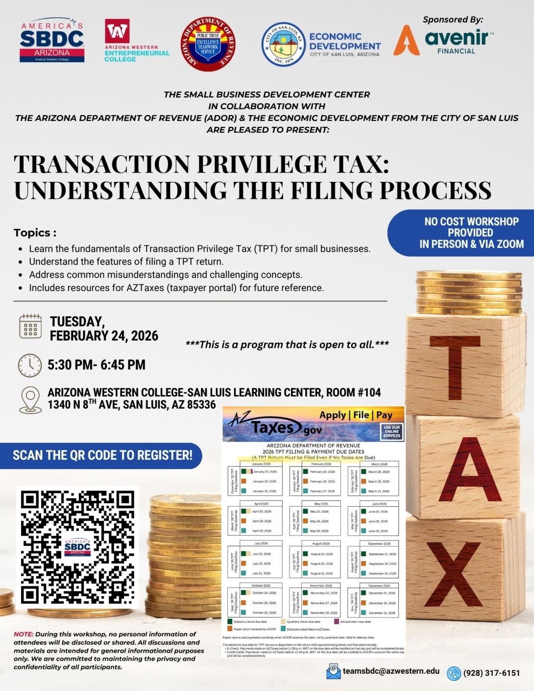 Transaction Privilege Tax: Understanding the Filing Process | Arizona ...